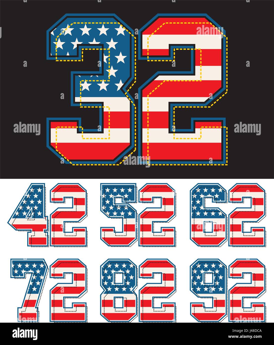 set numbers texture flag united states Stock Vector Image & Art - Alamy