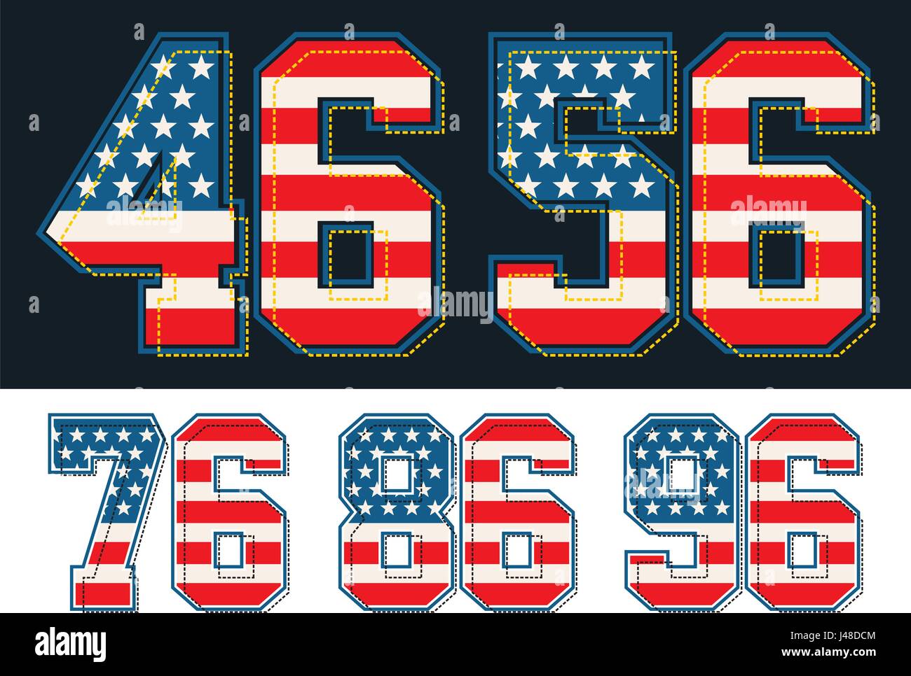 set numbers texture flag united states Stock Vector Image & Art - Alamy