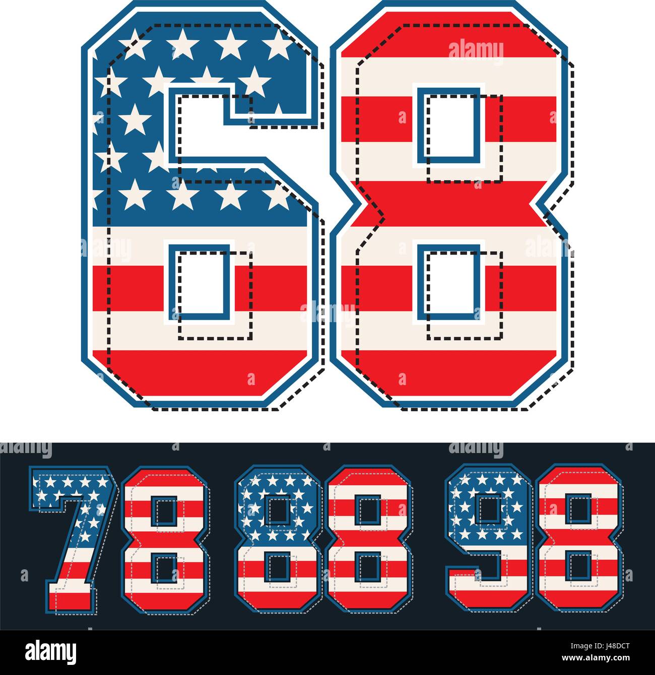 set numbers texture flag united states Stock Vector Image & Art - Alamy