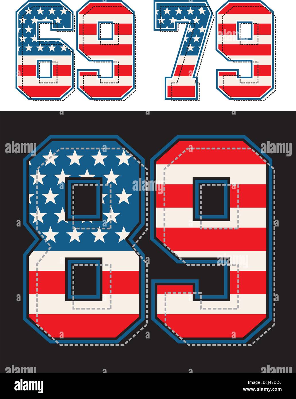 set numbers texture flag united states Stock Vector Image & Art - Alamy