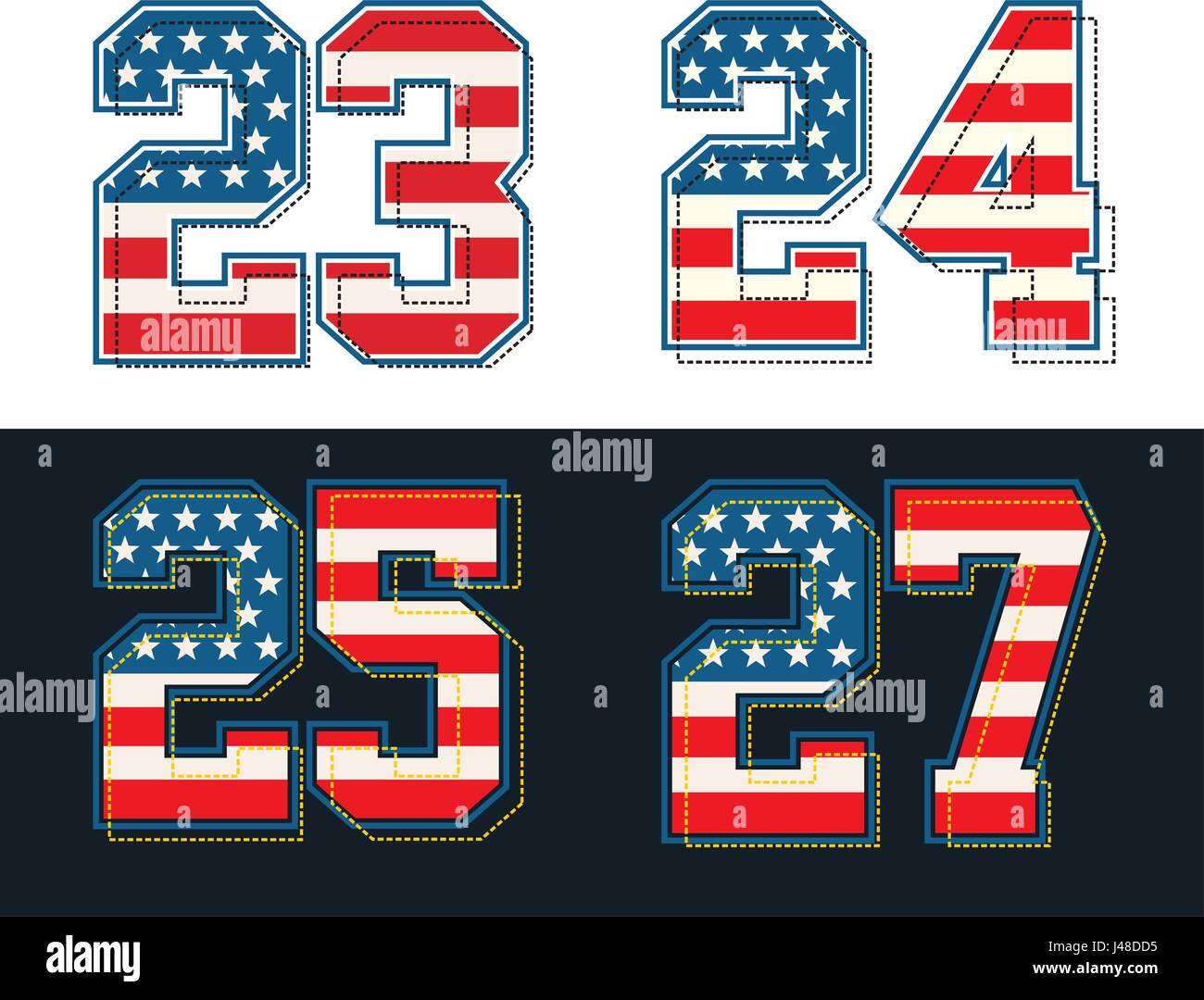 set numbers texture flag united states Stock Vector Image & Art - Alamy