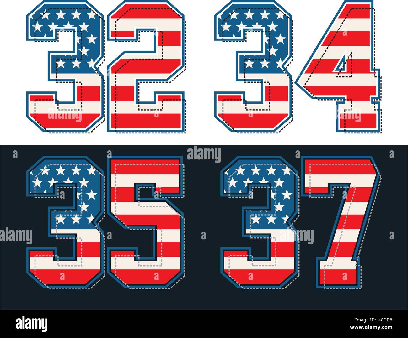 set numbers texture flag united states Stock Vector Image & Art - Alamy