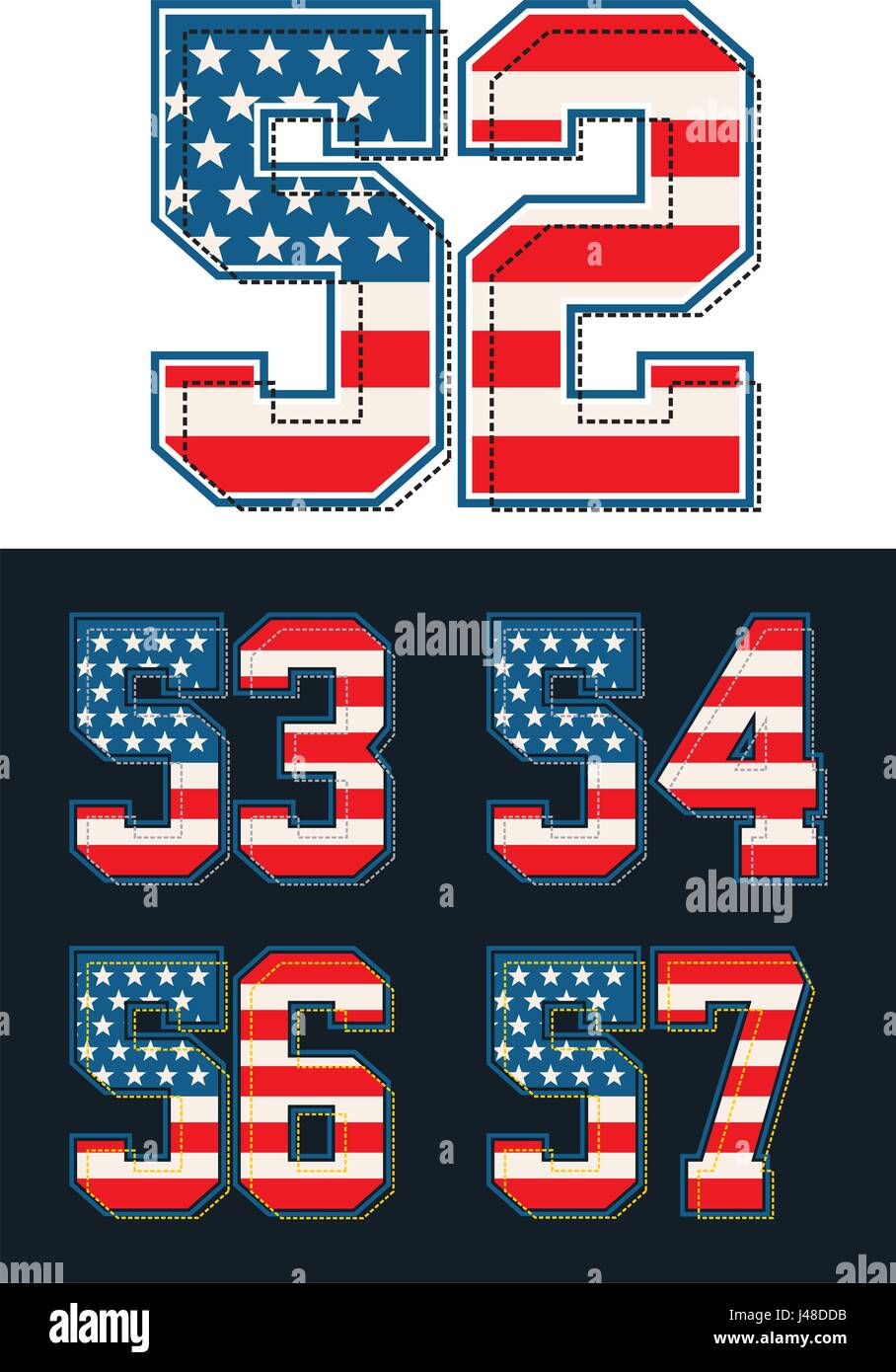 set numbers texture flag united states Stock Vector Image & Art - Alamy
