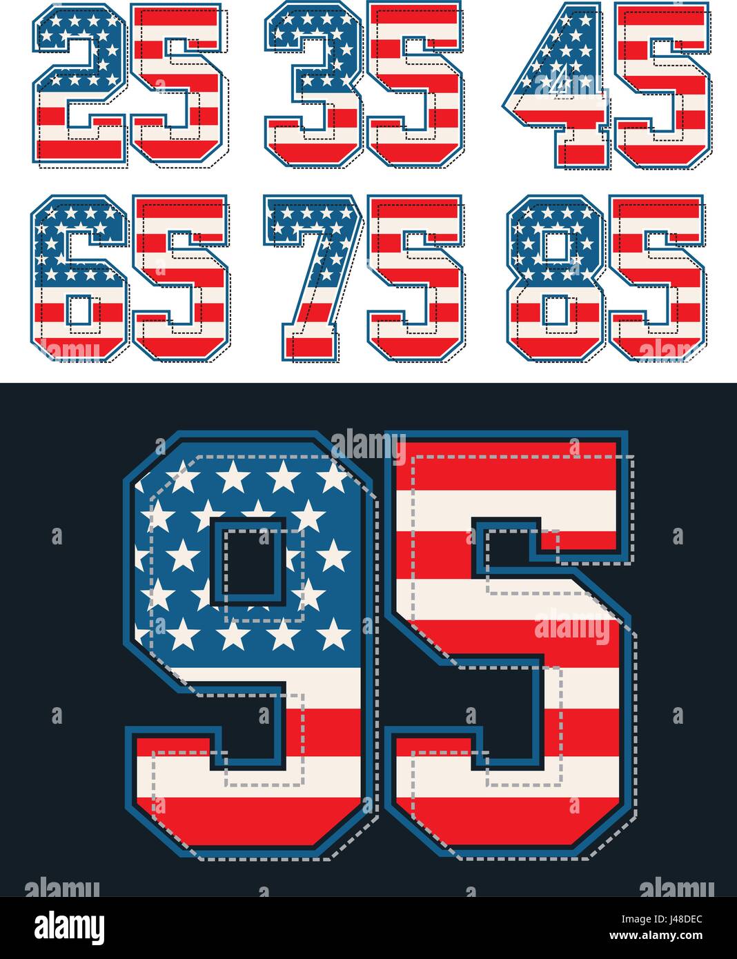 set numbers texture flag united states Stock Vector Image & Art - Alamy