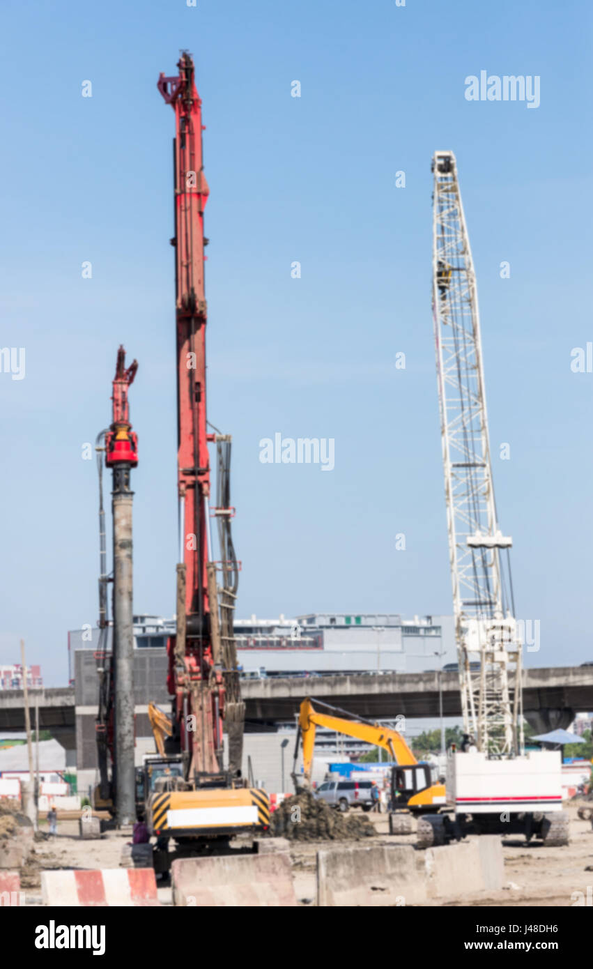 Drilling crane building site hi-res stock photography and images - Alamy