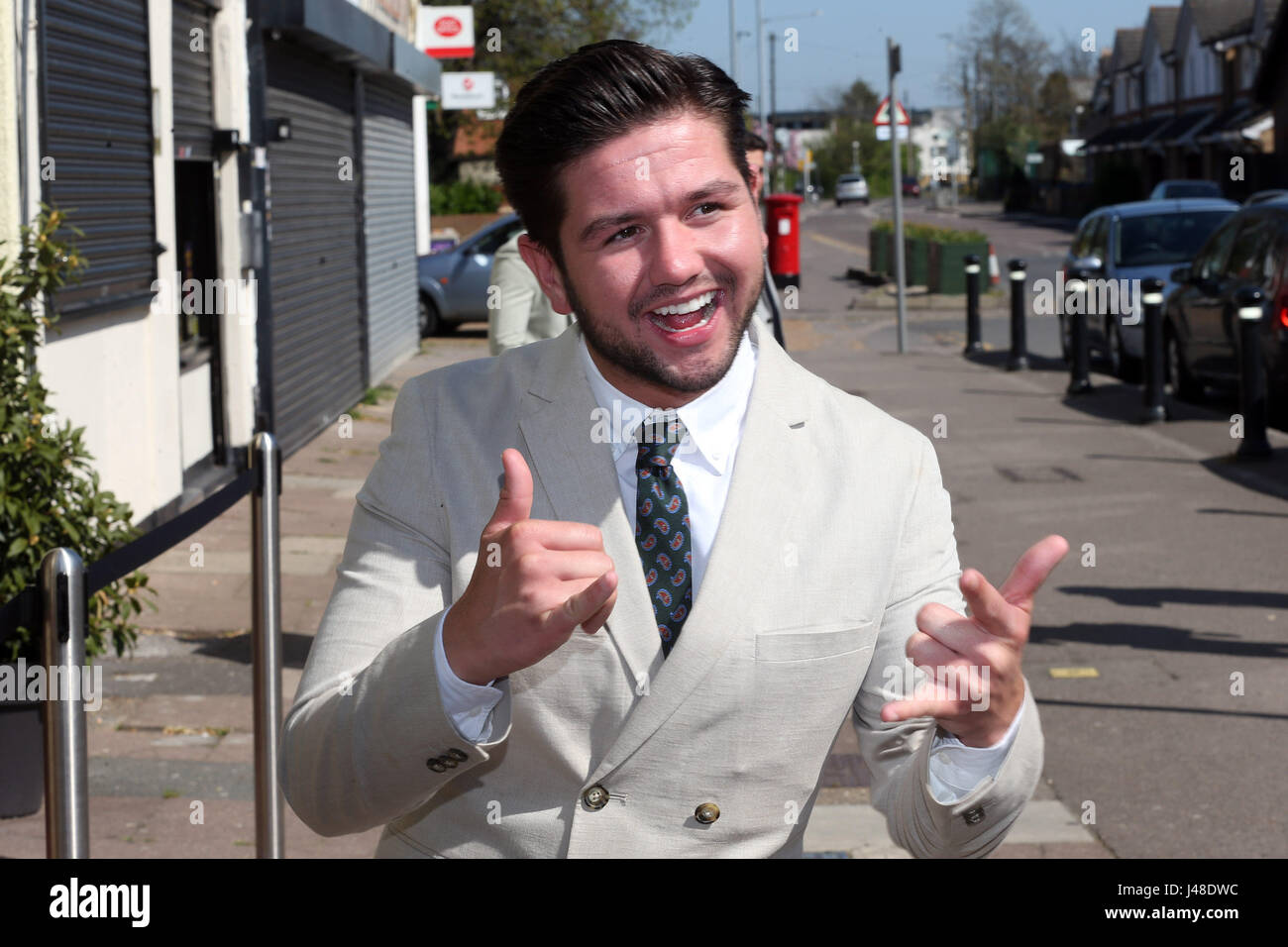 The cast of TOWIE Filming for Gemma's Easter Ball Featuring: Jack ...