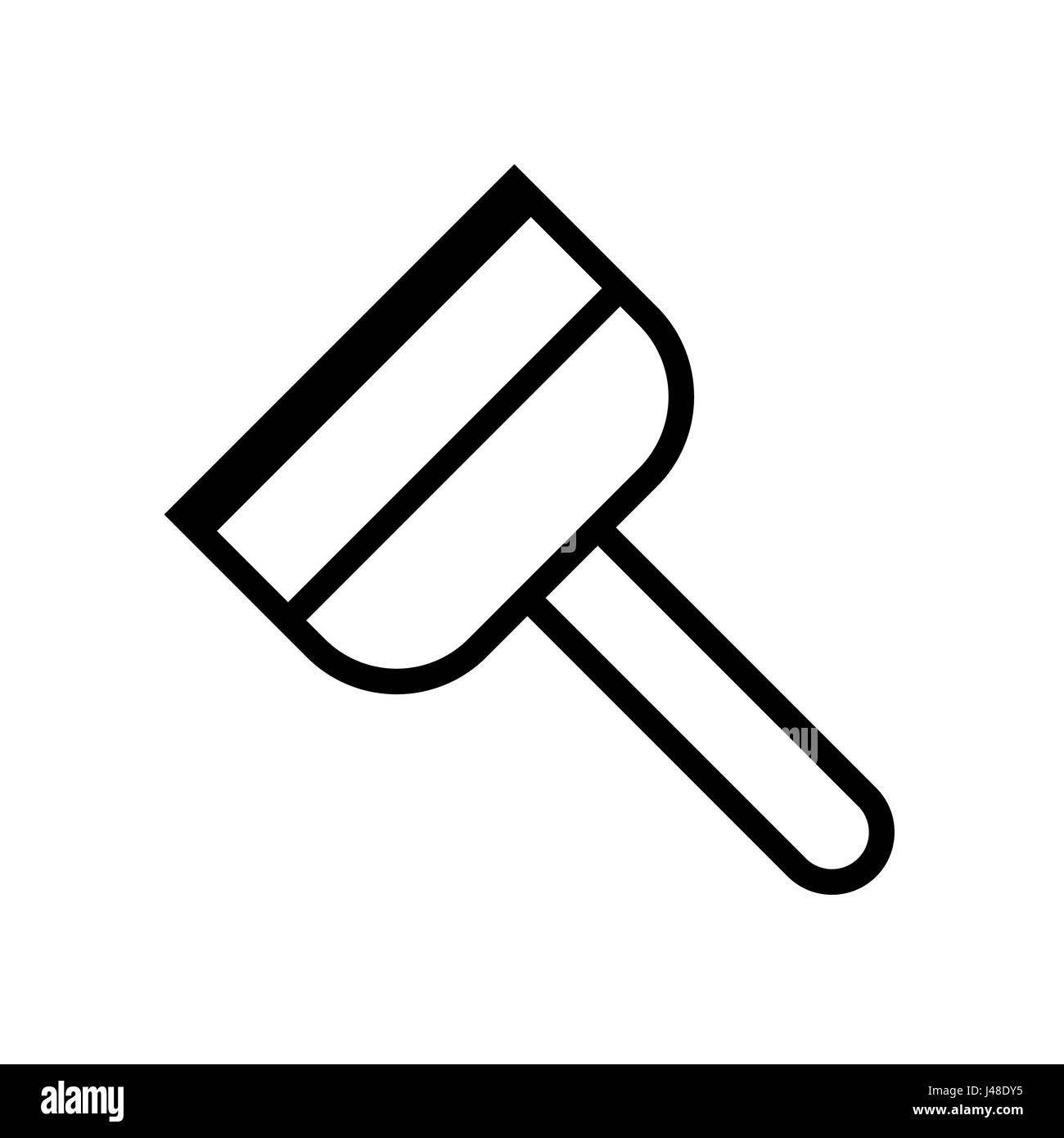 putty knife icon Stock Photo - Alamy