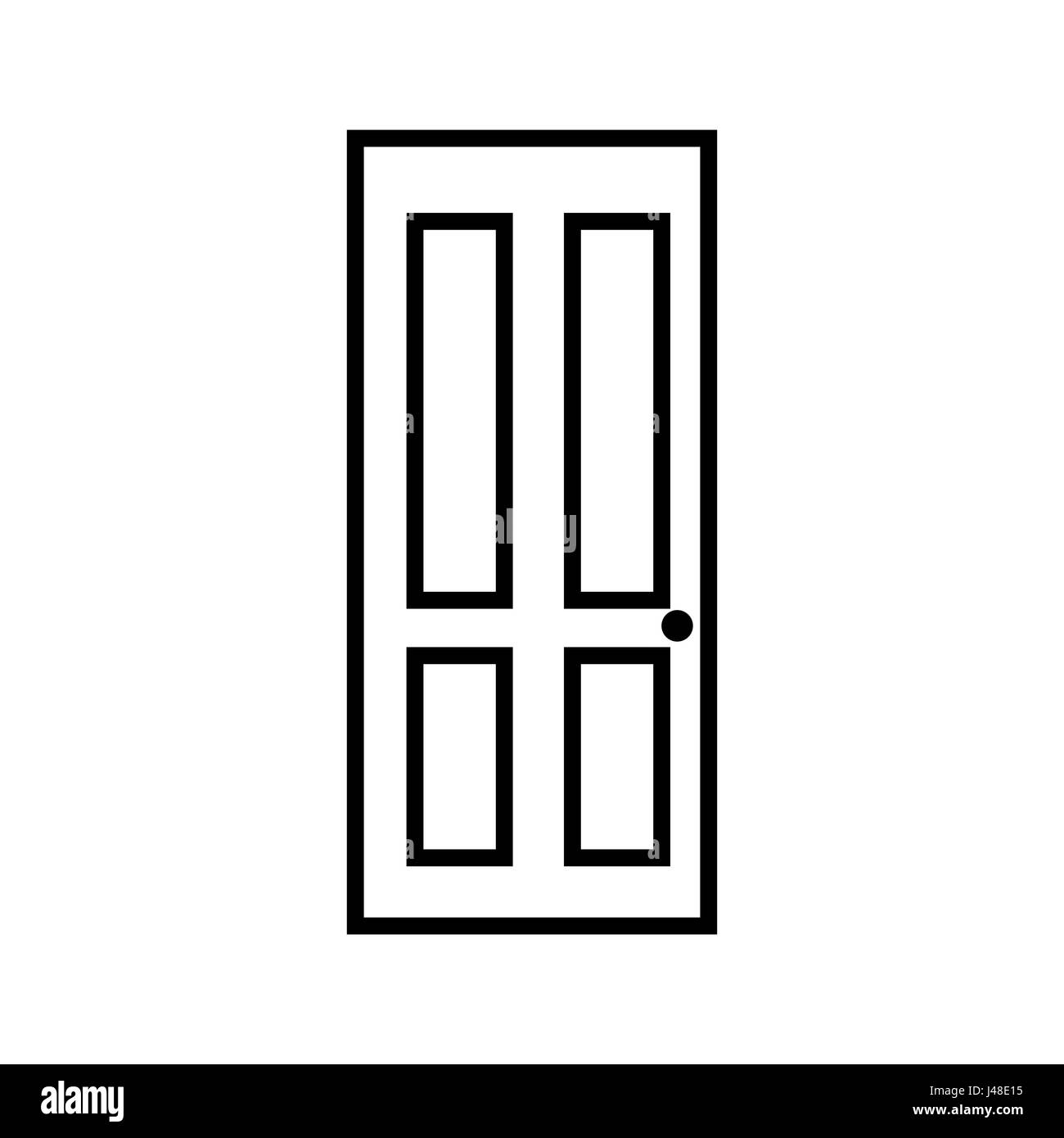 Front door exterior inside Cut Out Stock Images & Pictures - Alamy