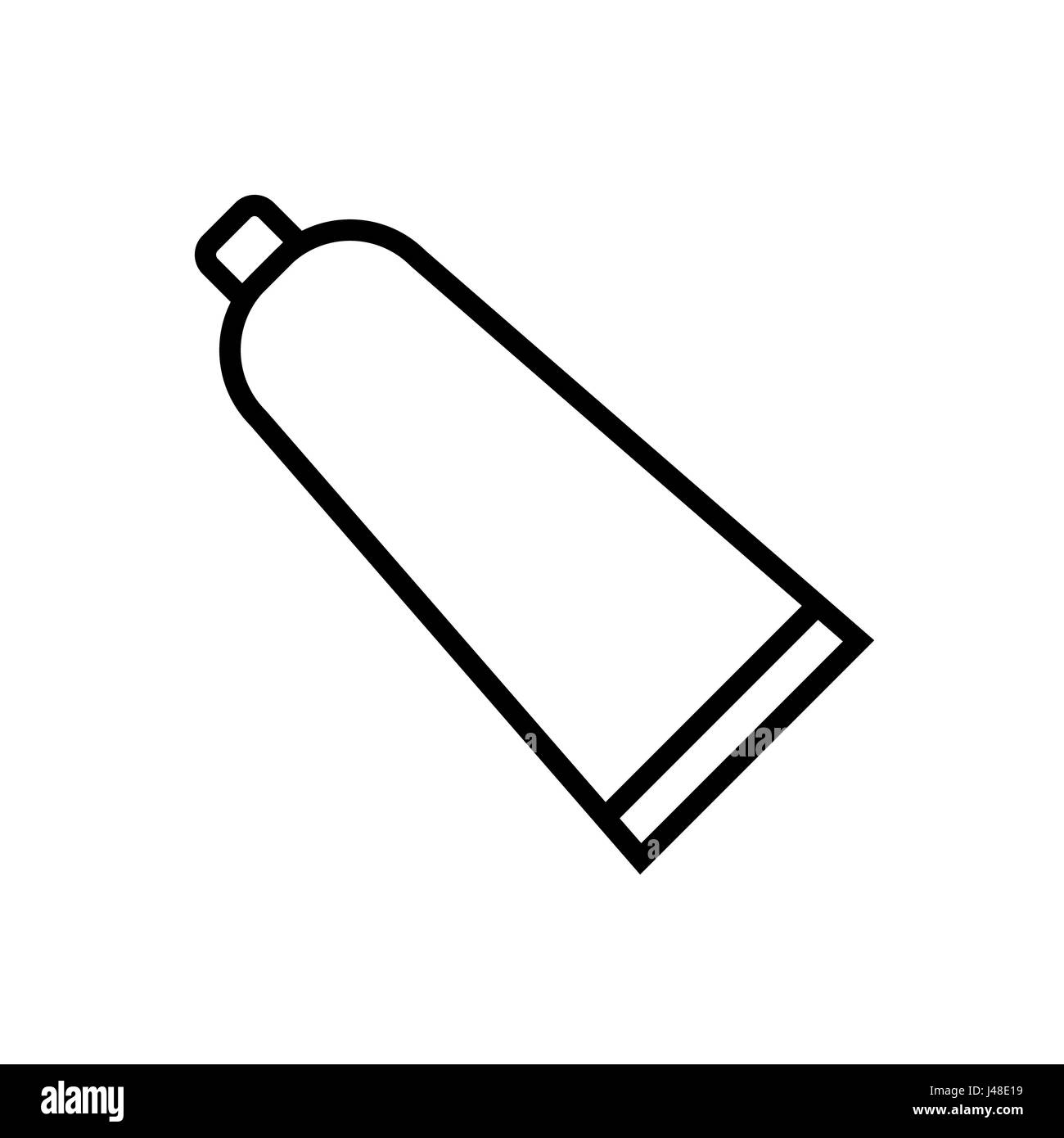 Toothpaste tube vector icon Stock Photo - Alamy