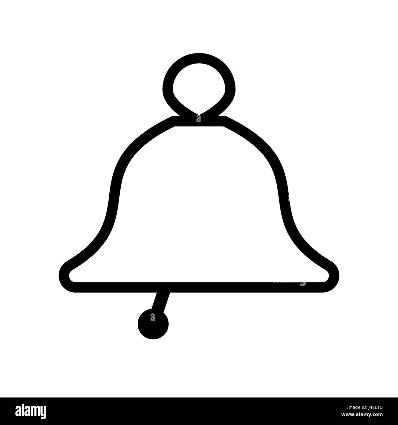 Bell icon vector Stock Photo - Alamy
