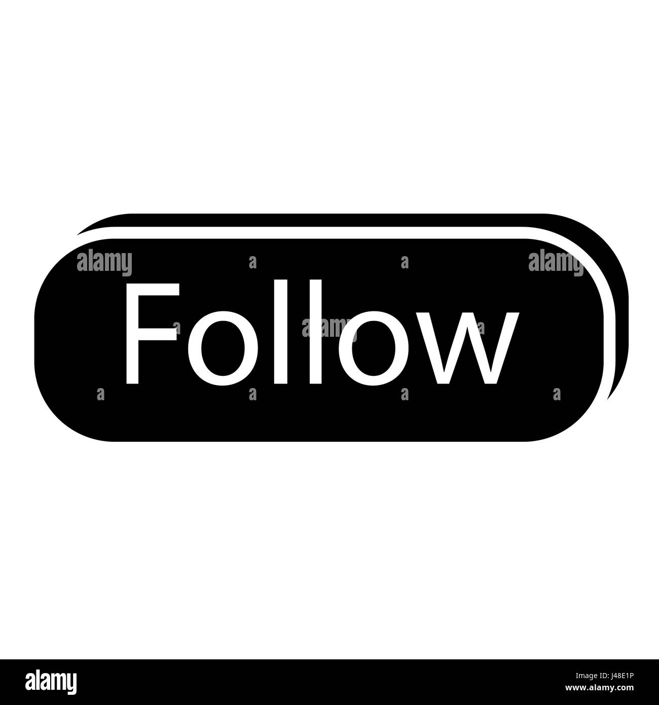 Follow icon Stock Photo - Alamy