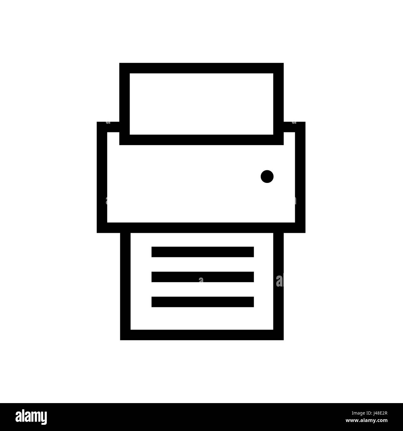 Laser printer icon outline style hi-res stock photography and images ...