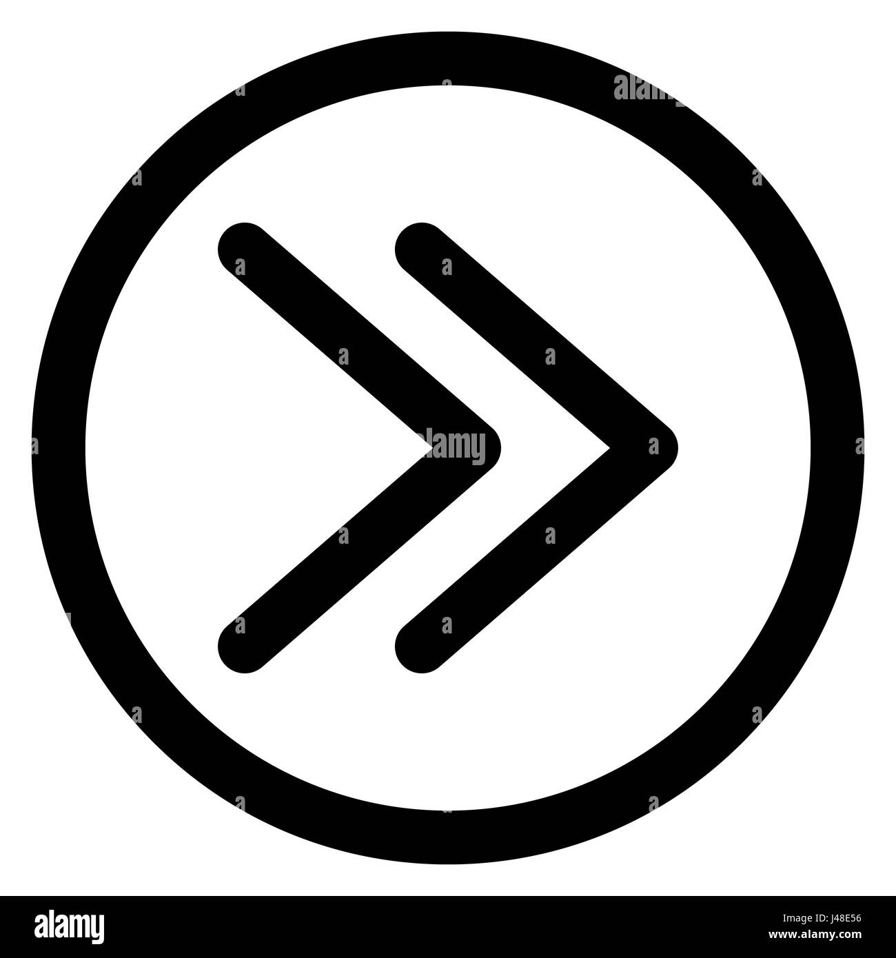 Fast forward button Black and White Stock Photos & Images - Alamy