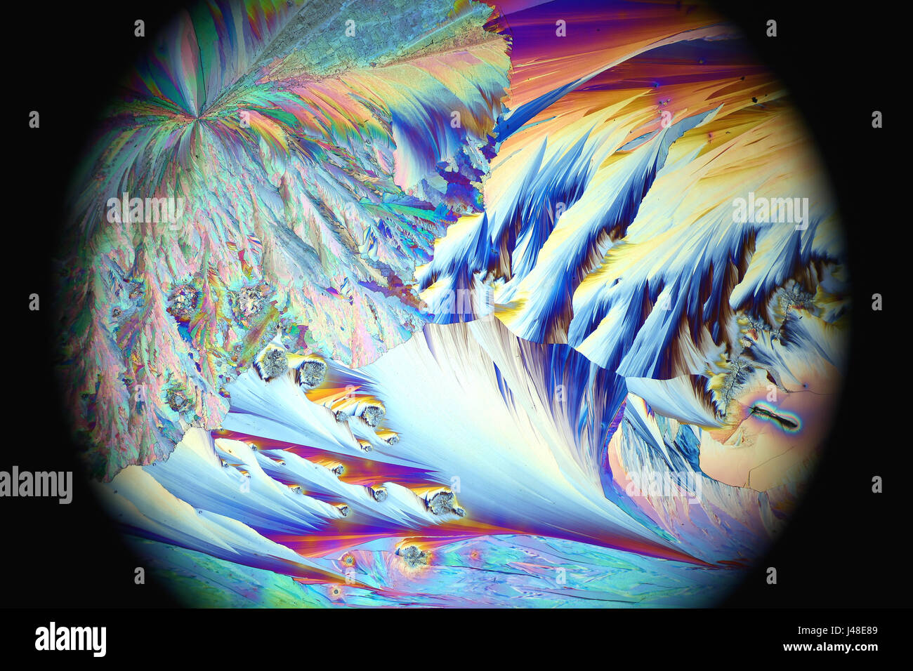 Crystals of a common painkiller Paracetamol (Panadol/Panacod ...