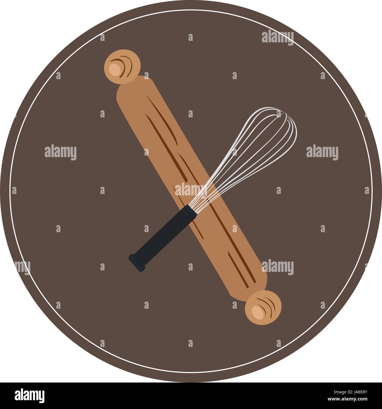 Isolated mixer and roller Stock Vector Image & Art - Alamy