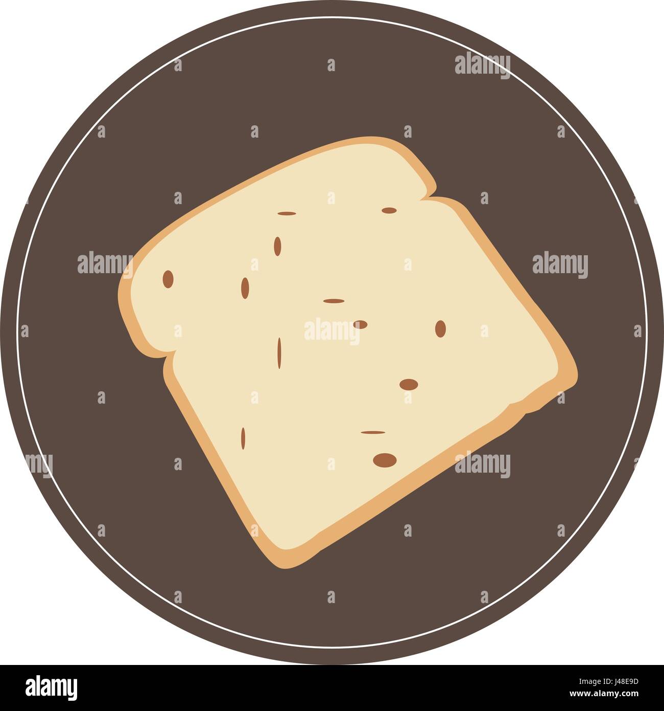 Bread slice icon image hi-res stock photography and images - Alamy