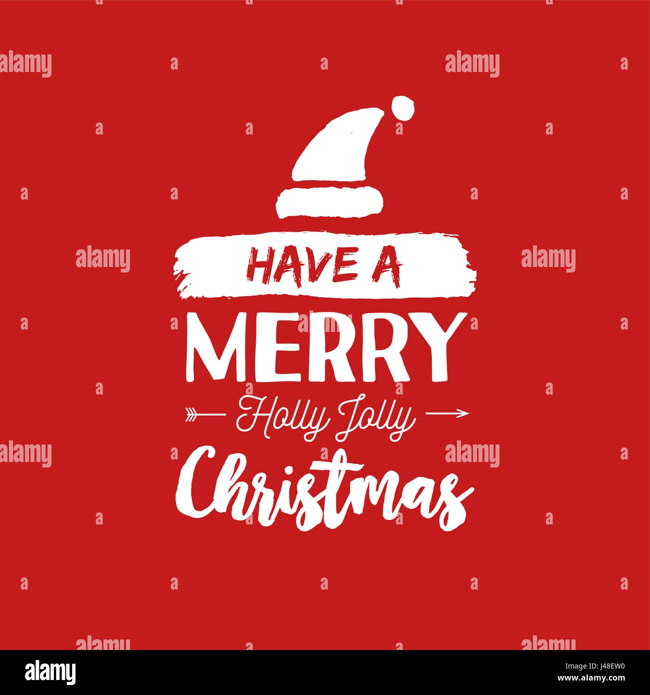 Holly jolly calligraphy lettering hi-res stock photography and images ...