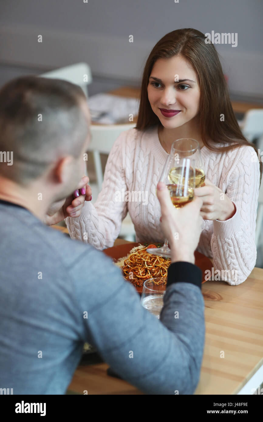 Handsome couple meet face to face hi-res stock photography and images ...