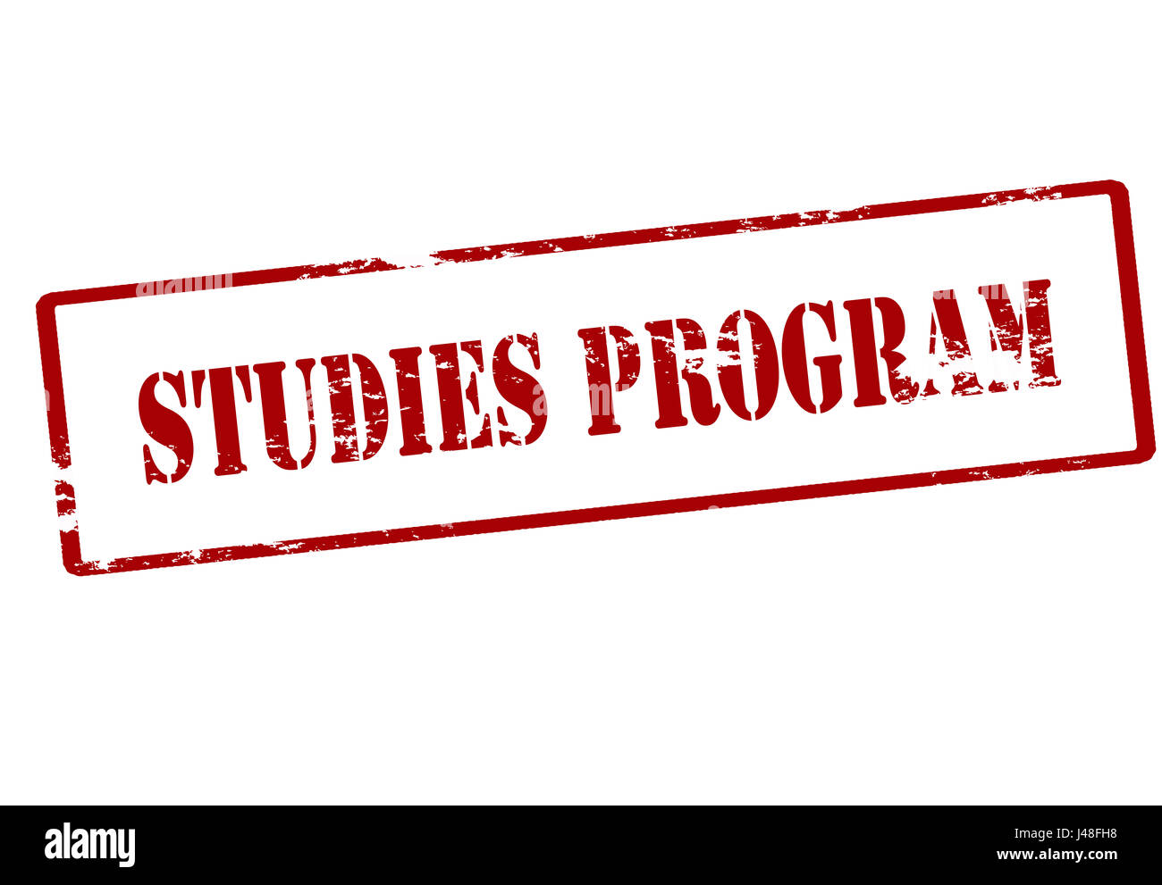 Stamp with text studies program inside, vector illustration Stock Photo ...