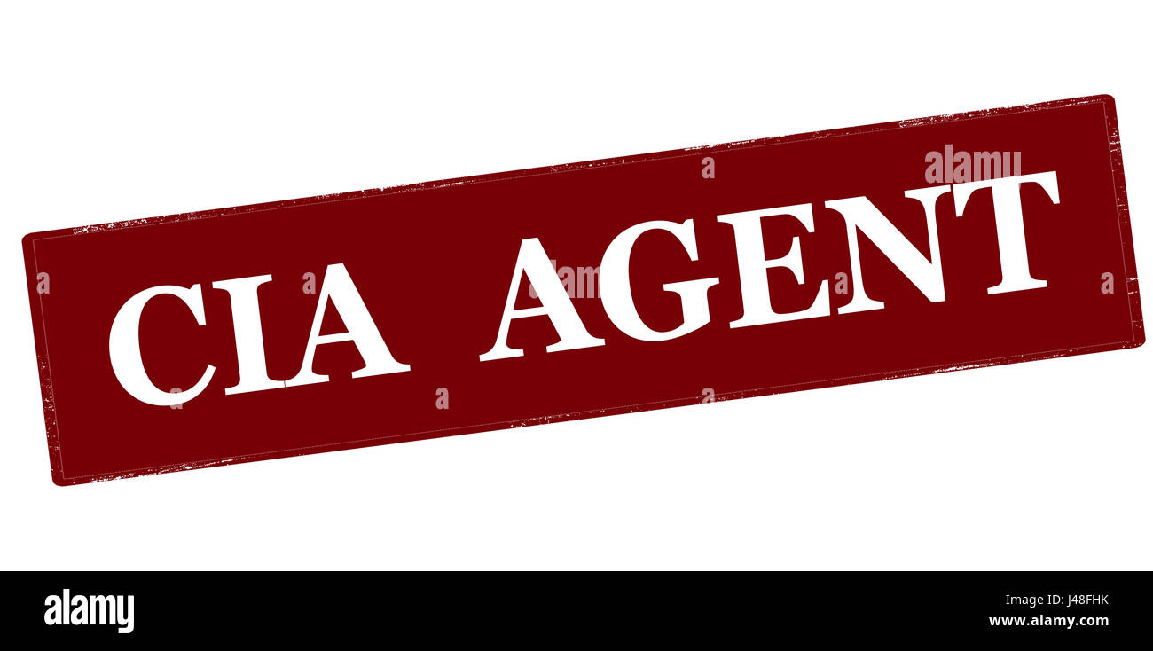 Stamp with text CIA agent inside, vector illustration Stock Photo - Alamy