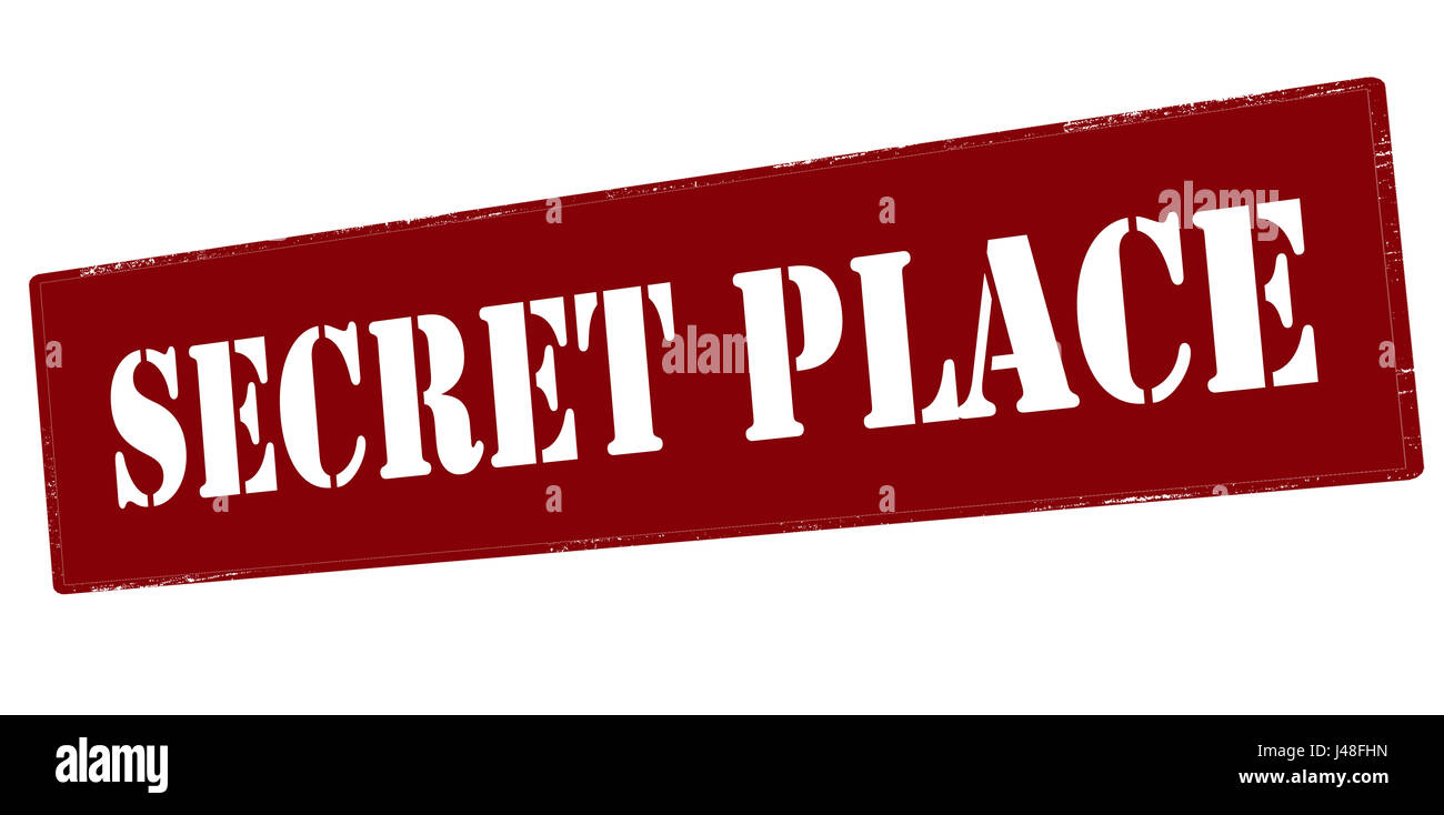 Stamp with text secret place inside, vector illustration Stock Photo ...