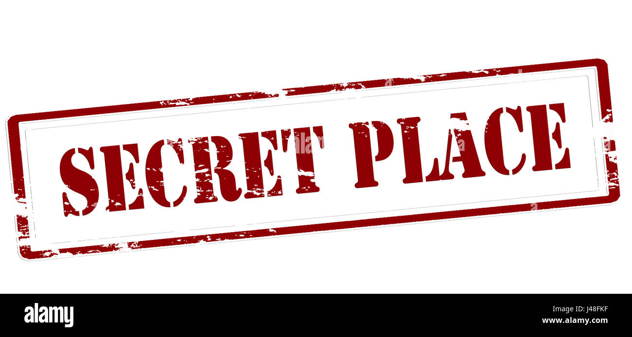 Stamp with text secret place inside, vector illustration Stock Photo ...