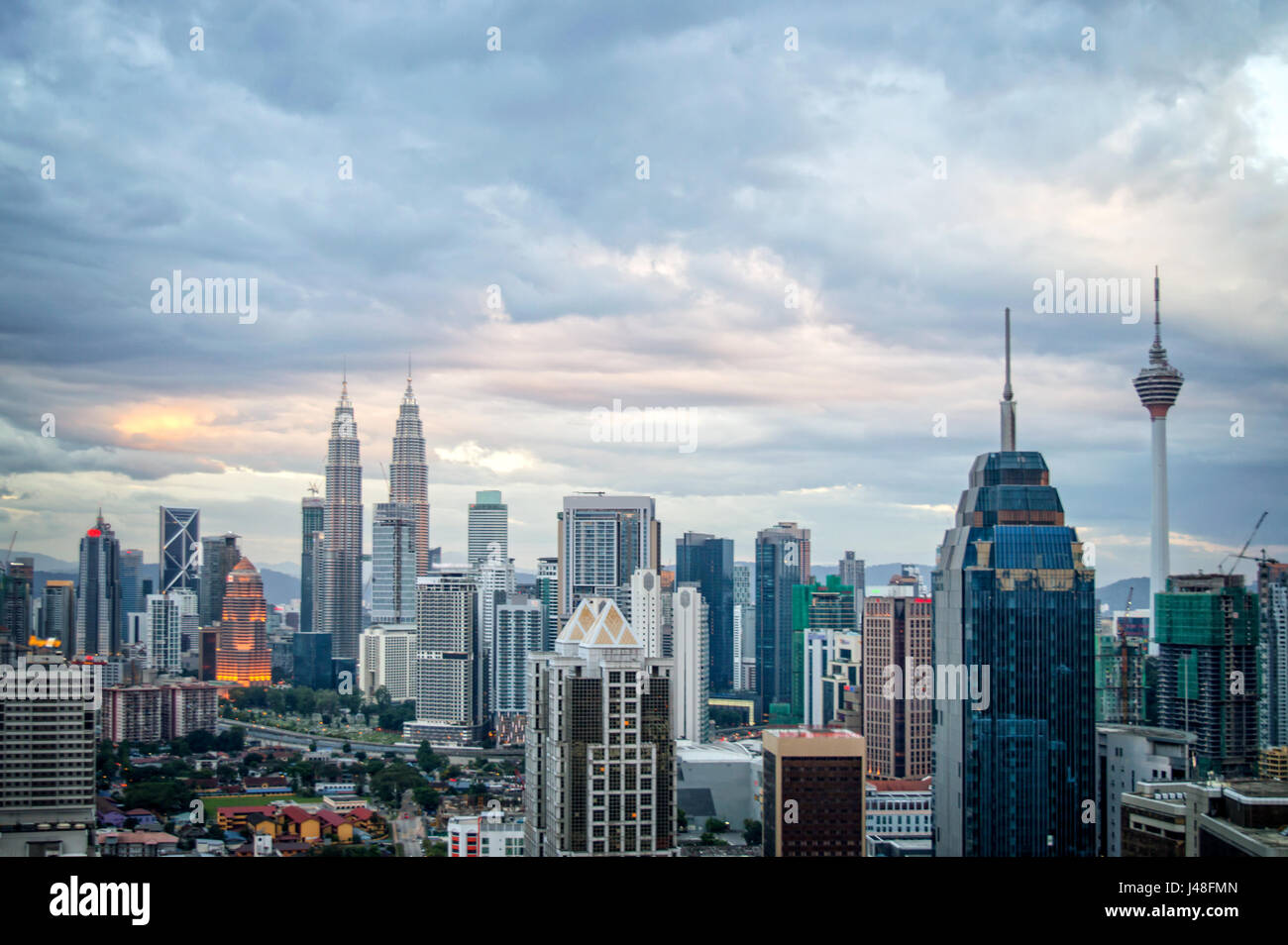 Aerial view of Kuala Lumpur skyline, Malaysia Stock Photo - Alamy