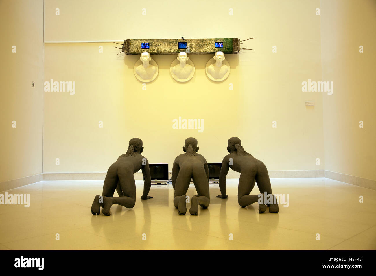 Exhibit by Amrit Chusuwan at MOCA in Bangkok - Thailand Stock Photo - Alamy