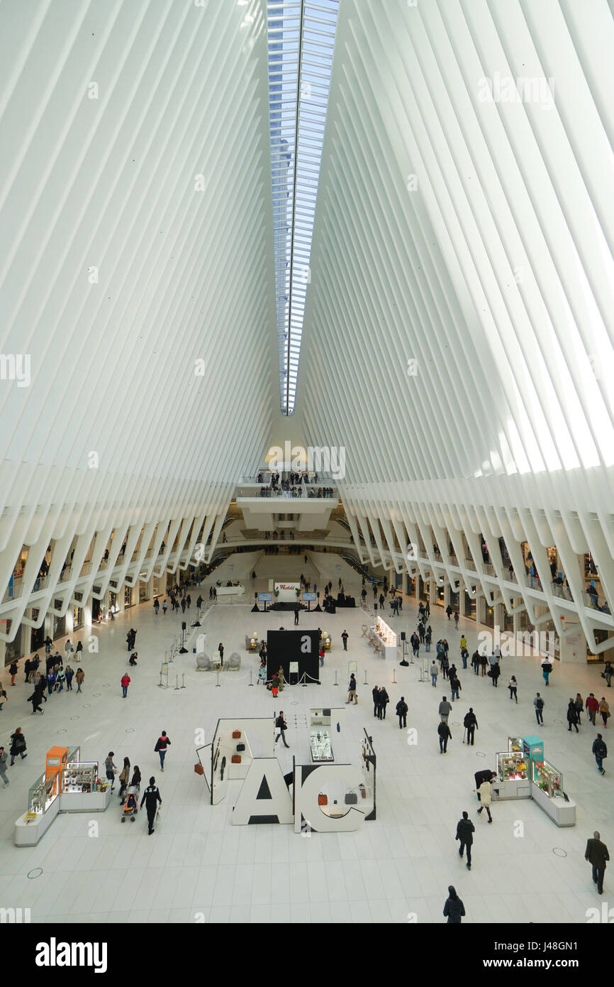 Amazing Westfield World Trade Center - modern Shopping Mall at Ground ...