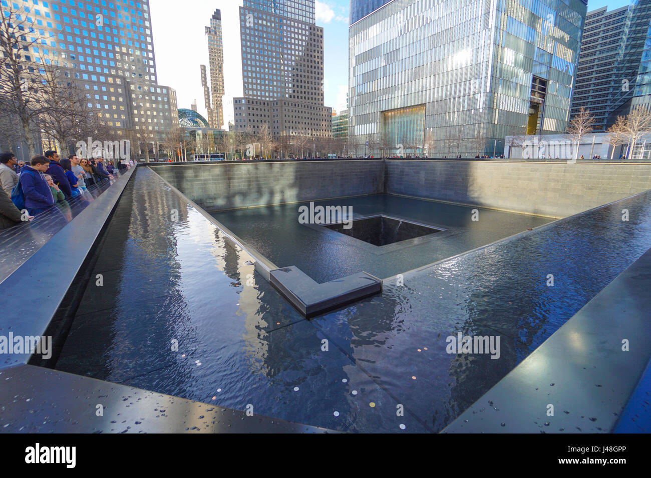 We will never forget - the Ground Zero Memorial at World Trade Center ...