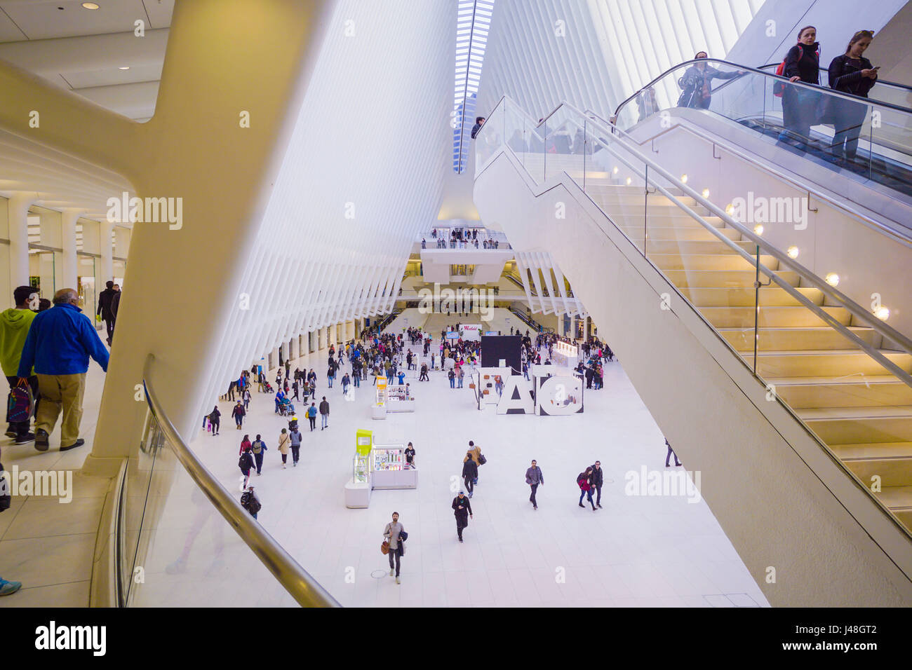 Futuristic Shopping Mall in New York - the new Westfield at World Trade ...