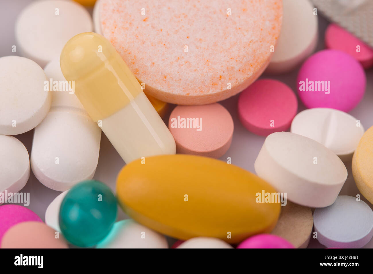 different Tablets pills capsule heap mix therapy drugs Stock Photo - Alamy