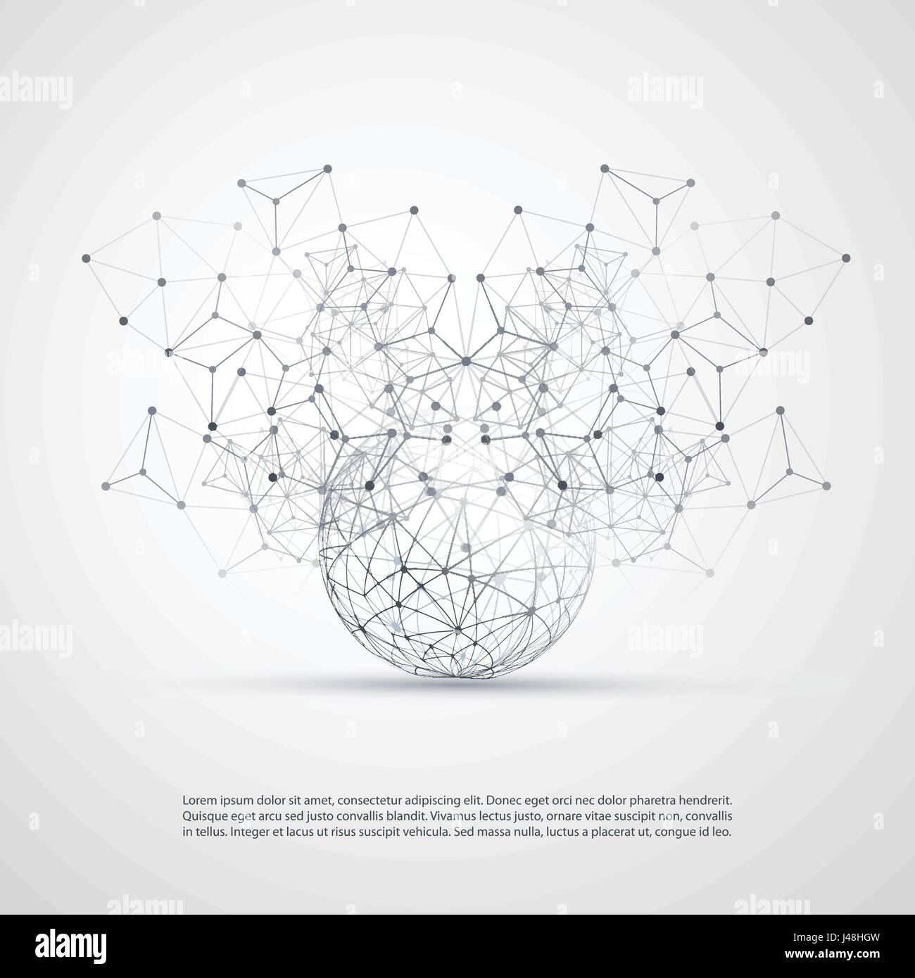 Abstract Cloud Computing and Network Connections Concept Design with ...