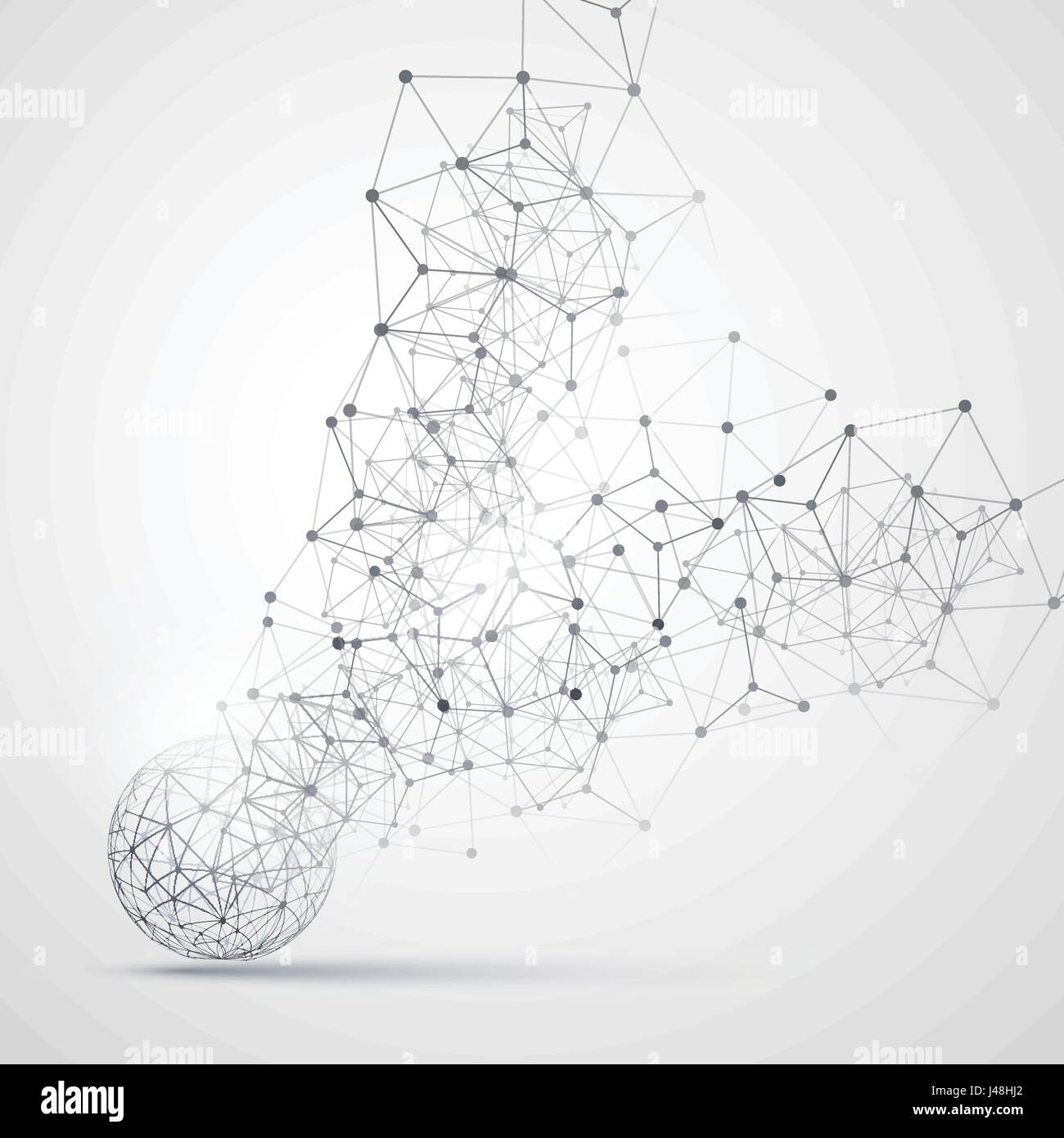 Abstract Cloud Computing and Network Connections Concept Design with ...
