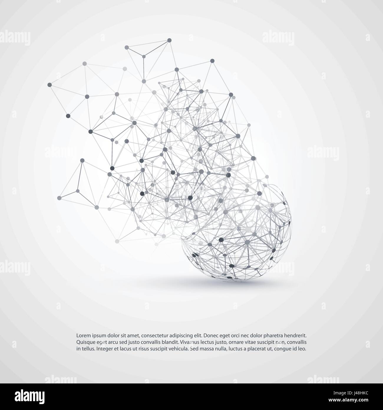 Abstract Cloud Computing and Network Connections Concept Design with ...