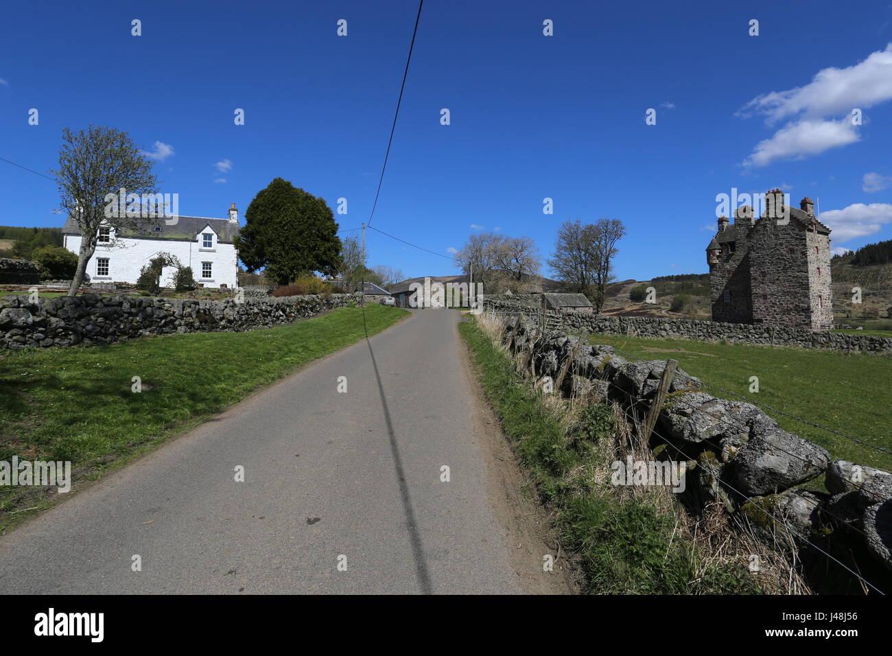Forter Castle Glen Isla Scotland May 2017 Stock Photo - Alamy