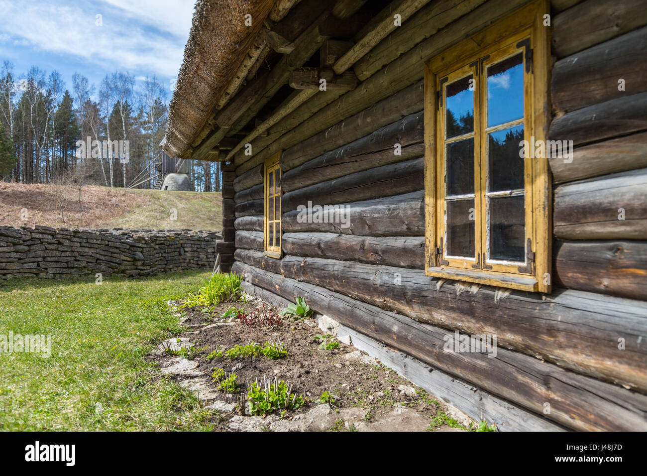 Wooden facade window farm hi-res stock photography and images - Alamy