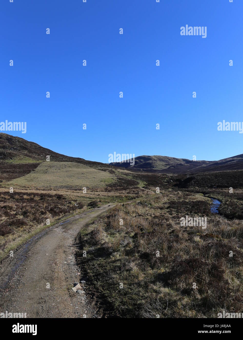 Cateran Trail leading to Spittal of Glenshee Scotland May 2017 Stock ...