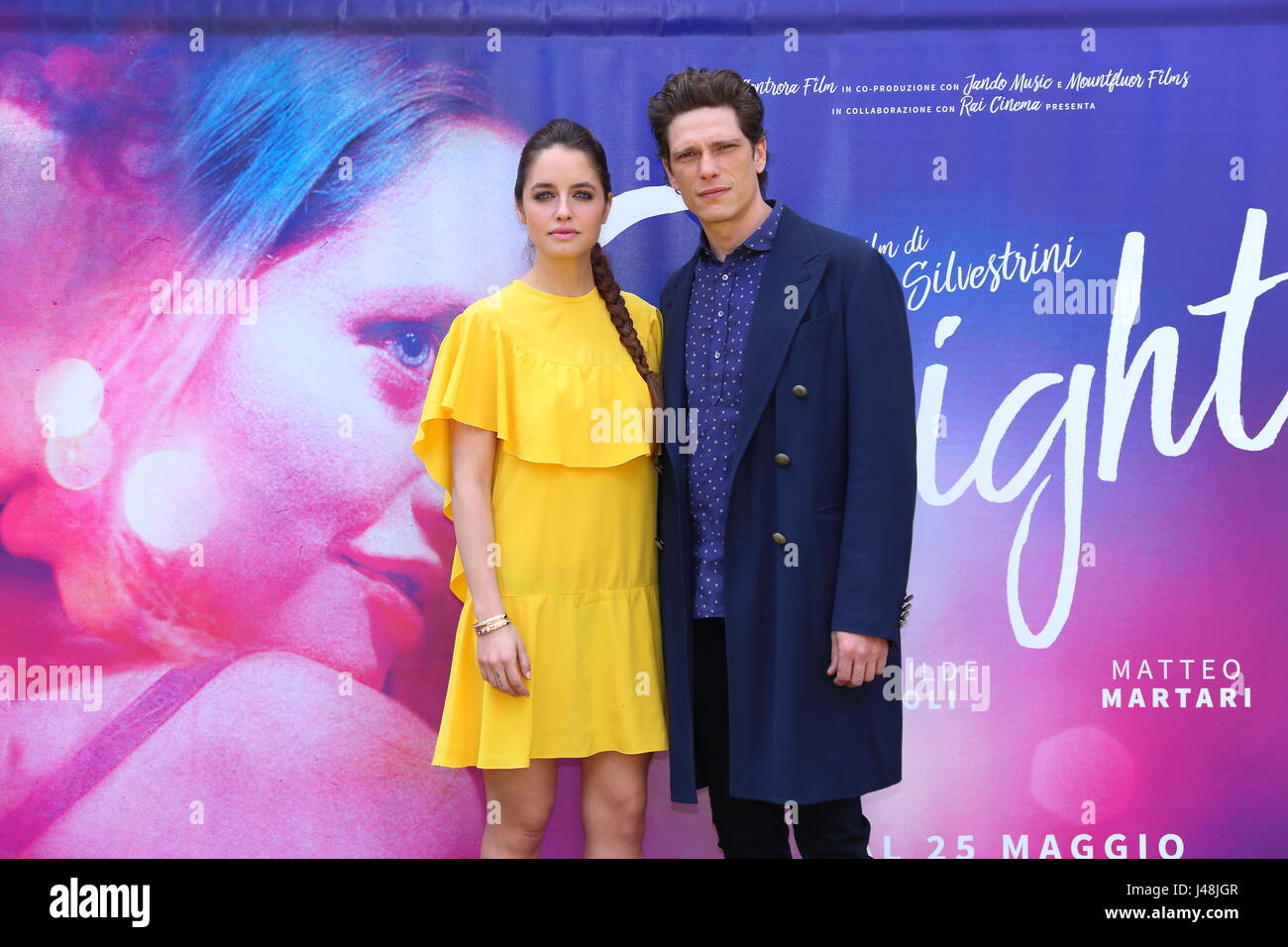 Italian actress Matilde Gioli with italian actor Matteo Martari during ...