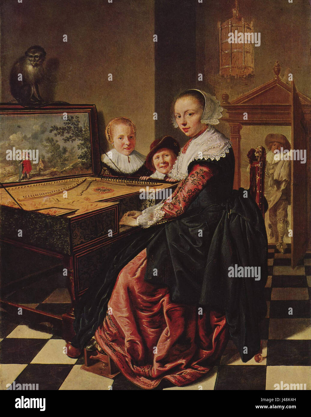 Virginal woman playing hi-res stock photography and images - Alamy