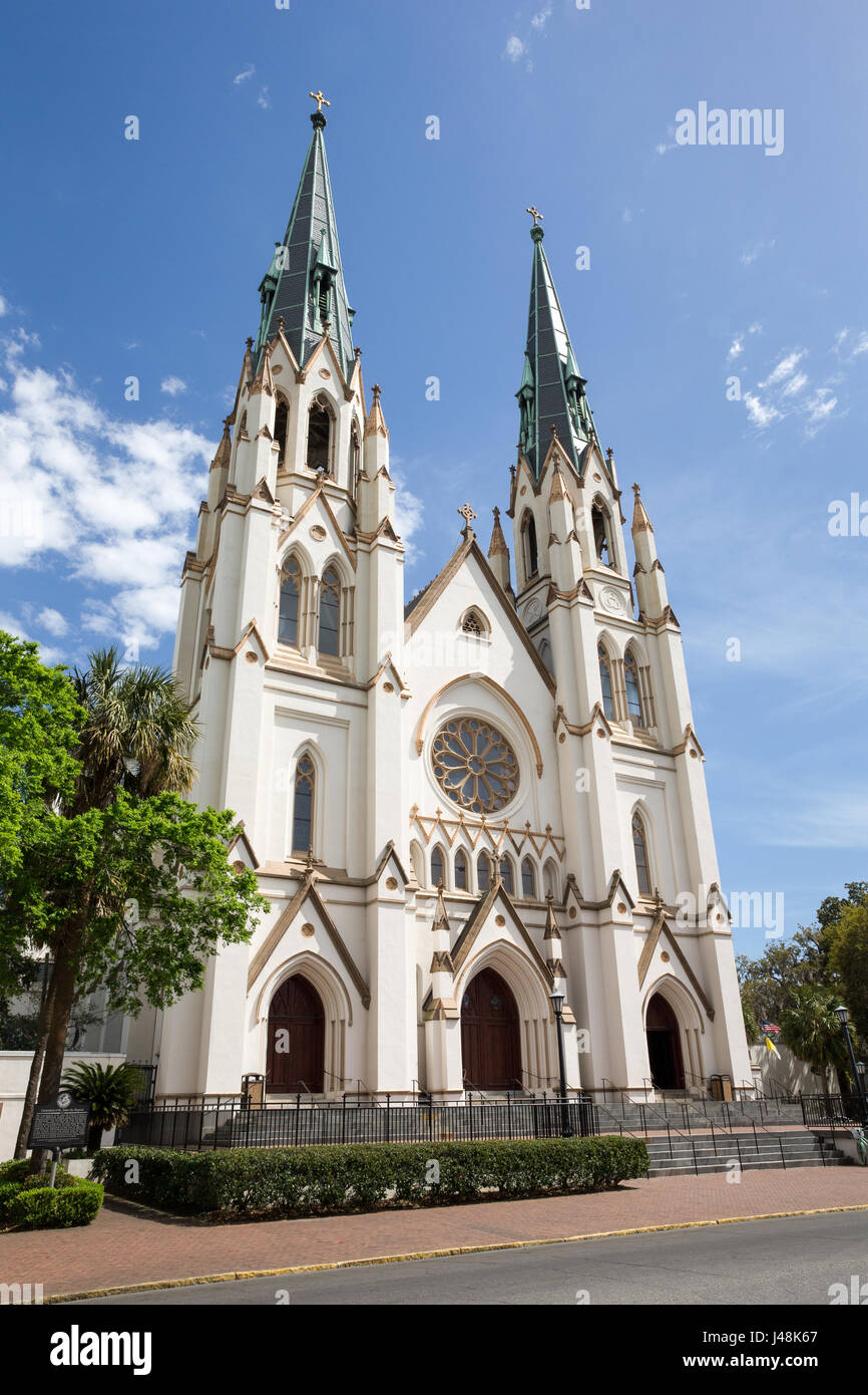 Cathedral of St. John the Baptist, a historic church in Savannah, GA ...
