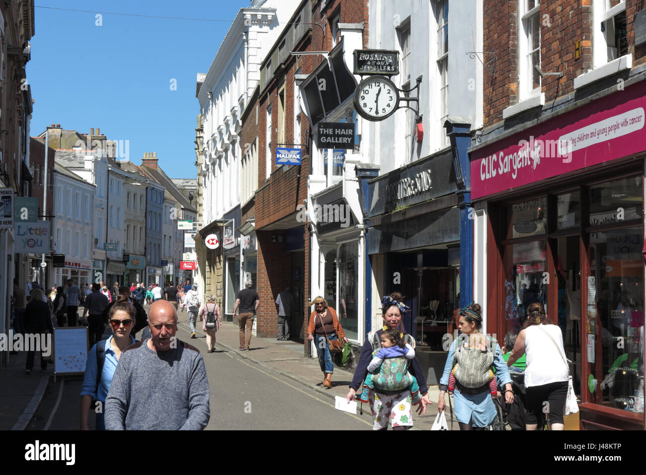 High Street, Barnstaple, Devon Stock Photo - Alamy