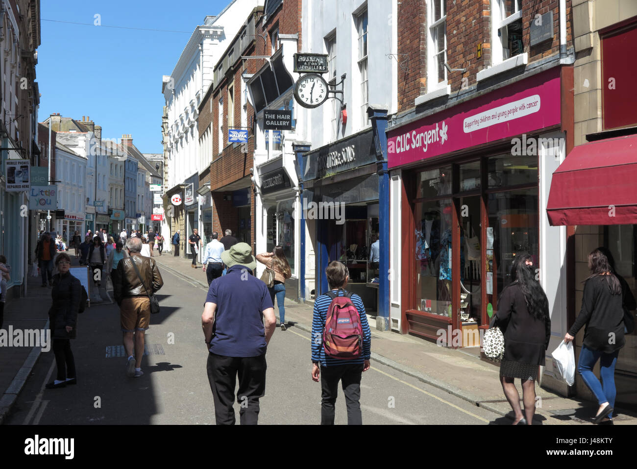 High Street, Barnstaple, Devon Stock Photo - Alamy