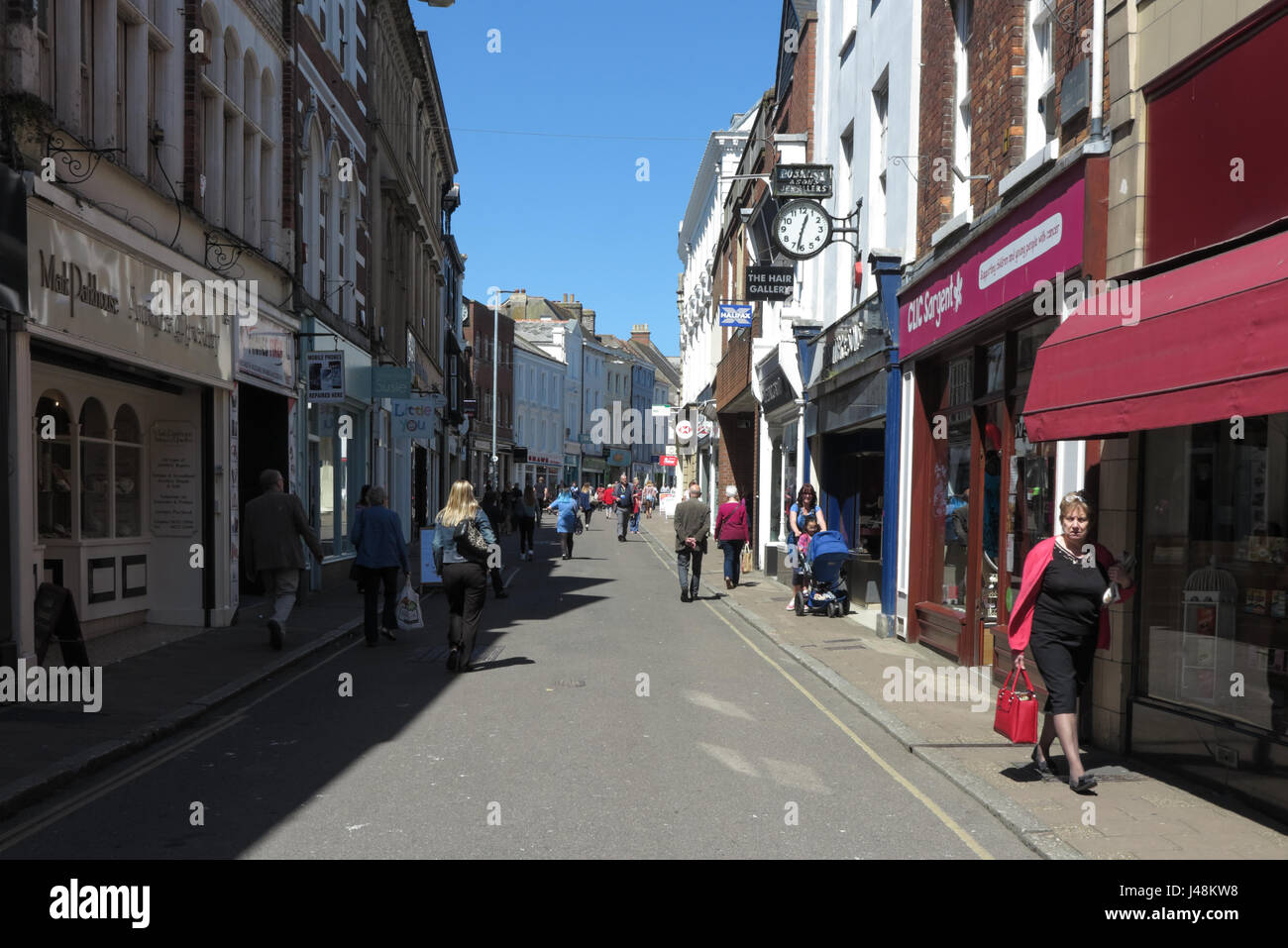 High Street, Barnstaple, Devon Stock Photo - Alamy