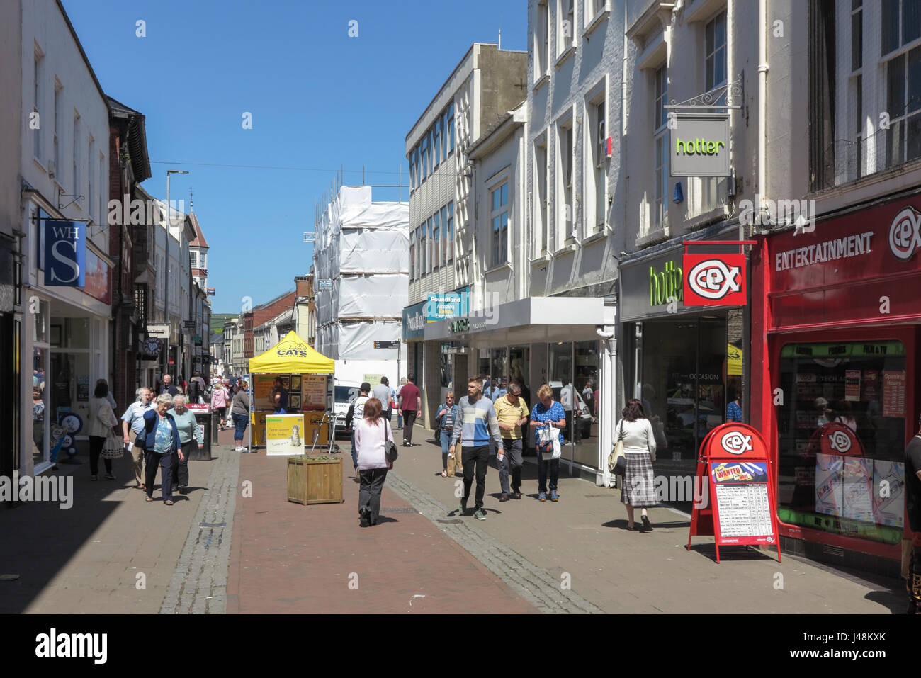 High Street, Barnstaple, Devon Stock Photo - Alamy