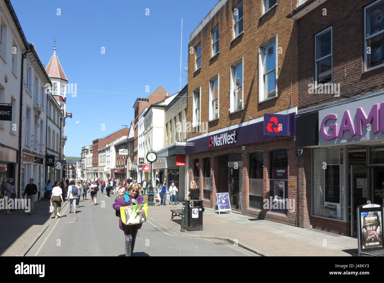High Street, Barnstaple, Devon Stock Photo - Alamy