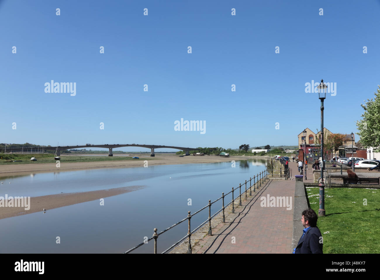 River Taw waterfront, Barnstaple, Devon Stock Photo - Alamy