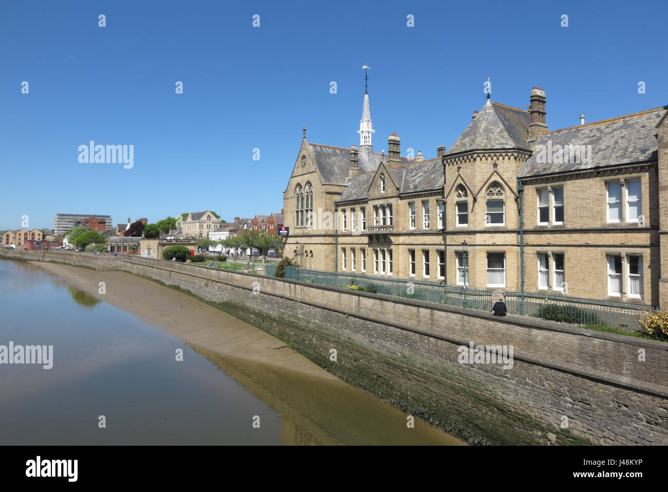 River Taw waterfront at Barnstaple, Devon Stock Photo - Alamy