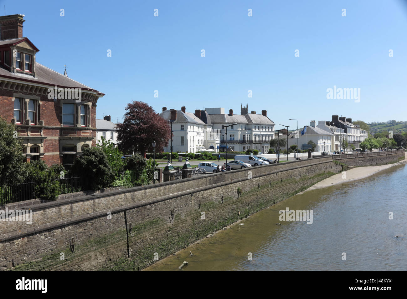River Taw waterfront at Barnstaple, Devon Stock Photo - Alamy