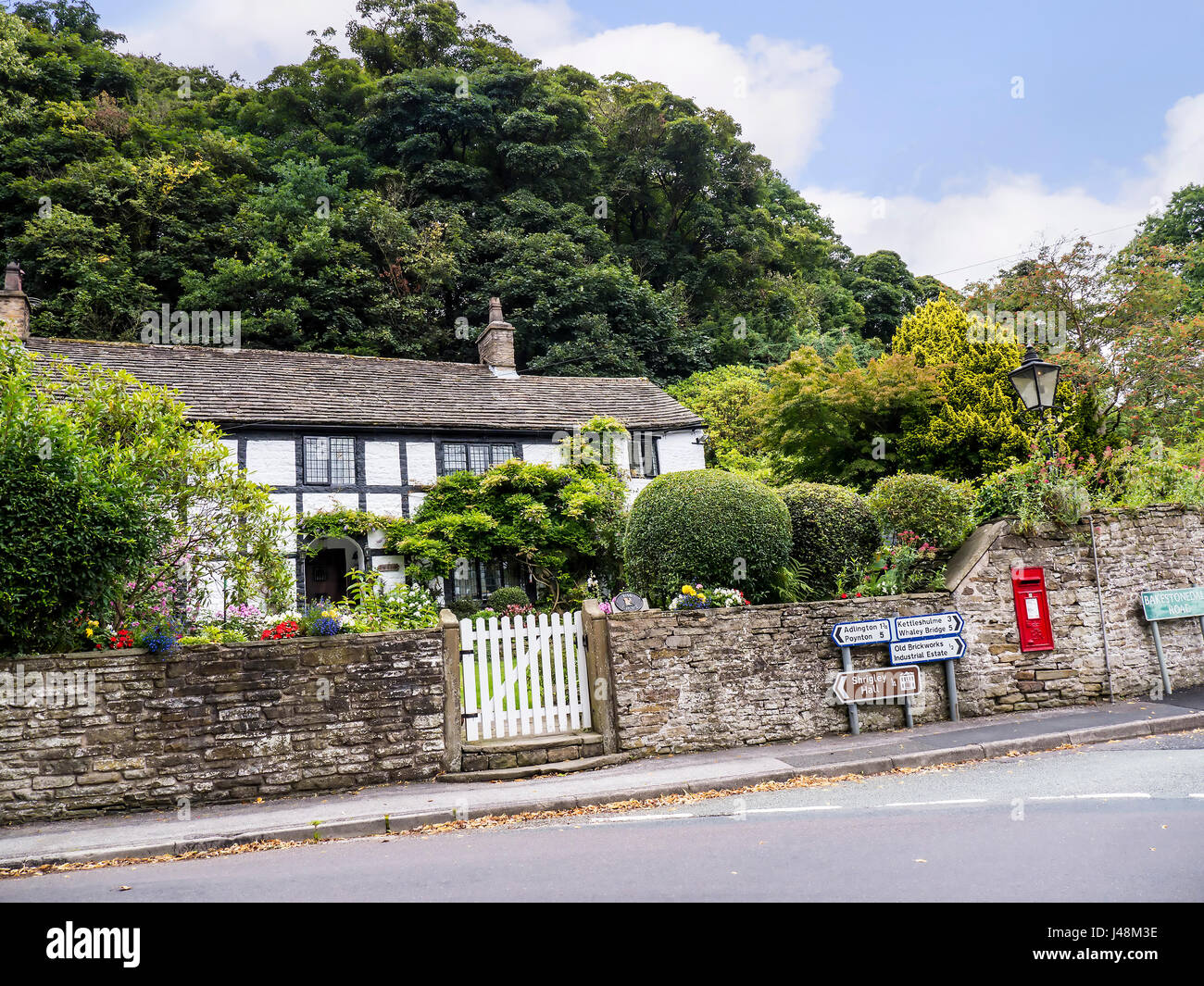 Cottage and Garden in the small village of Pott Shrigley, Cheshire ...